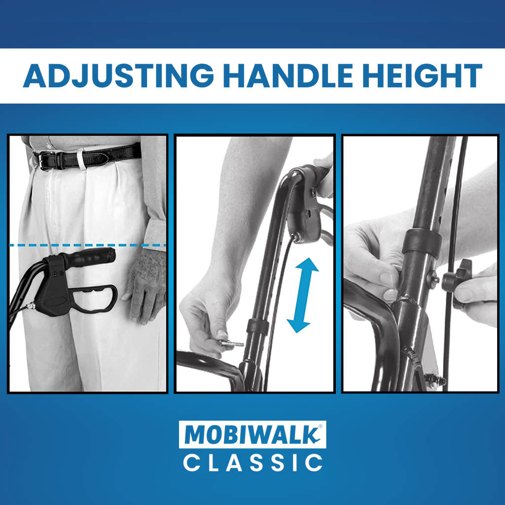 Enhanced Mobility Aid: MobiWalk® 4 Wheel Walker with Seat-Bio Lec ...