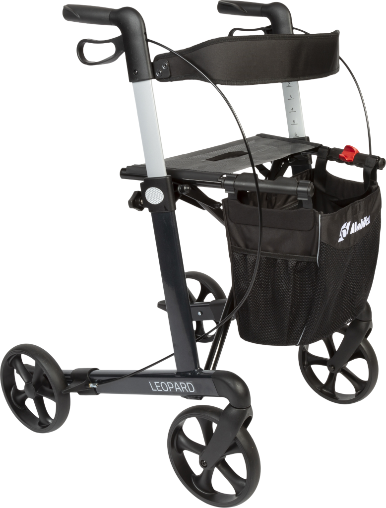Buy Lightweight Aluminium Rollator Walker, Leopard, Bio-Lec UK