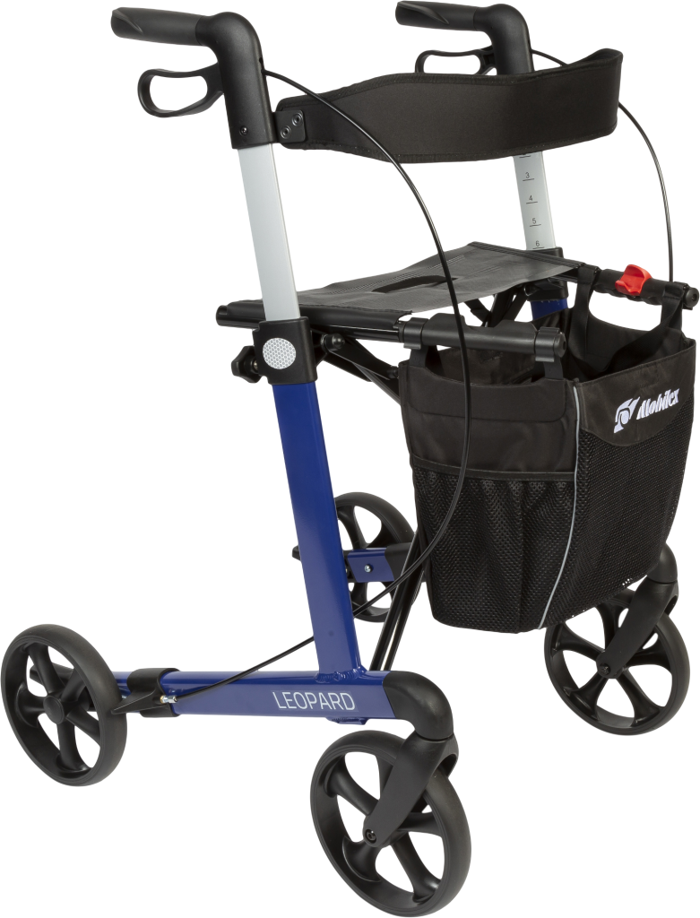 Buy Lightweight Aluminium Rollator Walker, Leopard, Bio-Lec UK