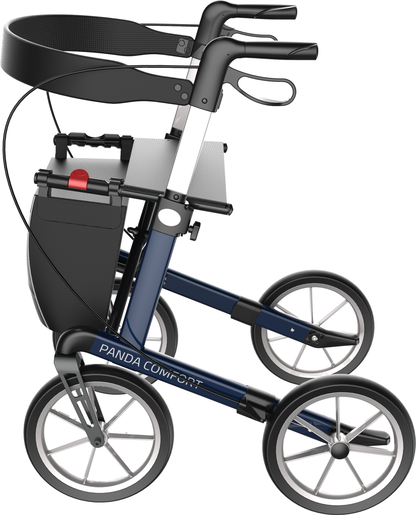 Lightweight Rollator with Puncture Proof Wheels & Folding Seat UK