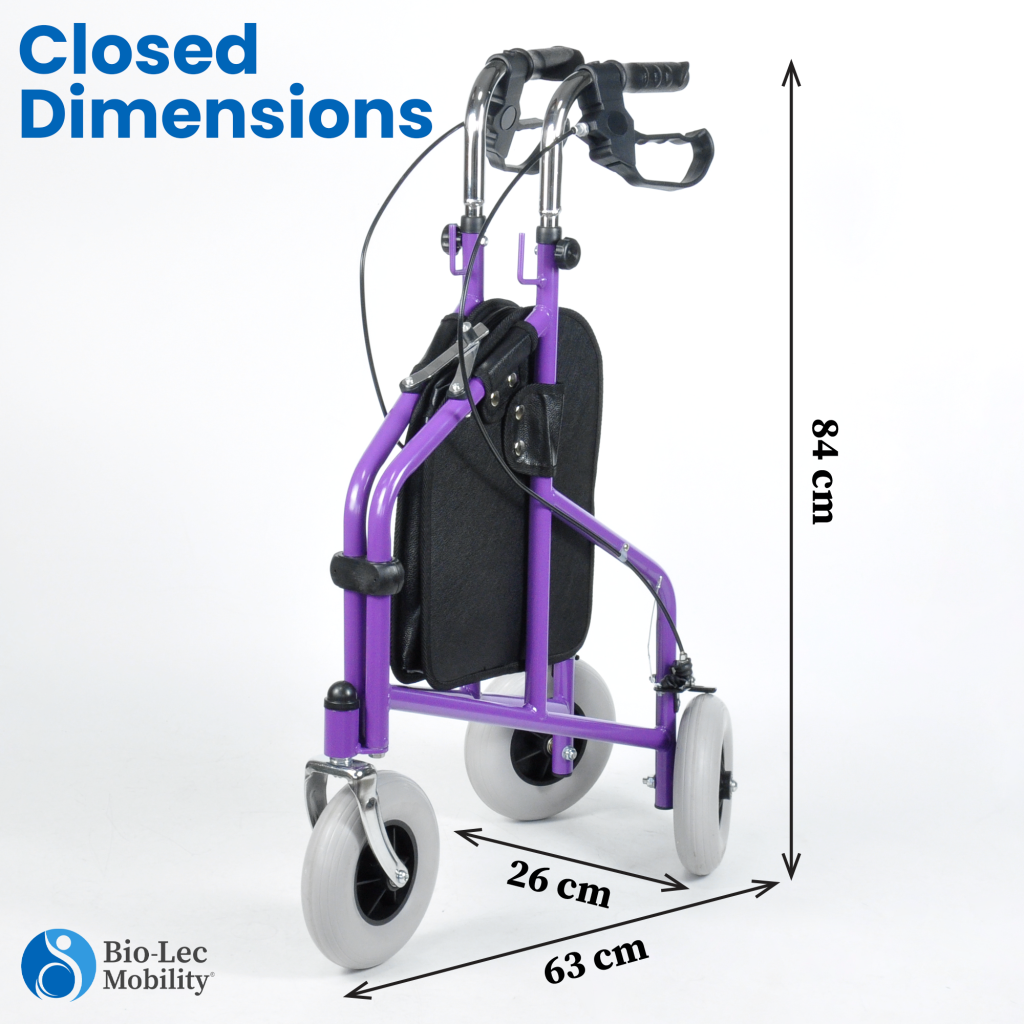 Lightweight Tri Walker with Large Wheels | MobiWalk® Indoor-Bio Lec ...