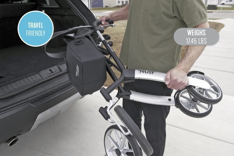 Lets Go Out Rollator, Trust Rollator with Big Wheel for Elderly in UK